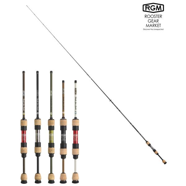 【ROOSTER GEAR MARKET】ルースターギアマーケット渓流域でのミノーイング、管理釣り場でのプラッギングはもとより中流域で、ハスやウグイを狙ってみる等、様々なスタイルで自由に使えるマルチピースロッド。フィールド状況やスタイルに合...