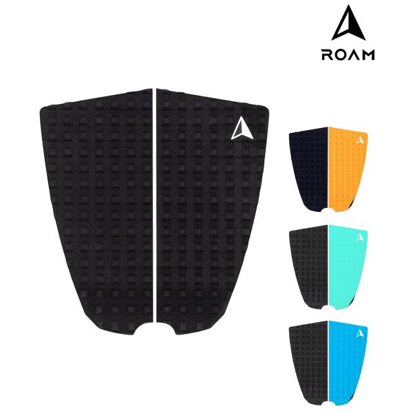 【ROAM】ロームのデッキパッドRoam 2 ピースは、テールが広いボードやフィッシュ ボード向けに設計されています。パッドはアーチのないフラットな形状で、キック テールが最も低く、四角い溝が付いているため、後ろ足を簡単に動かしたり、位置を...