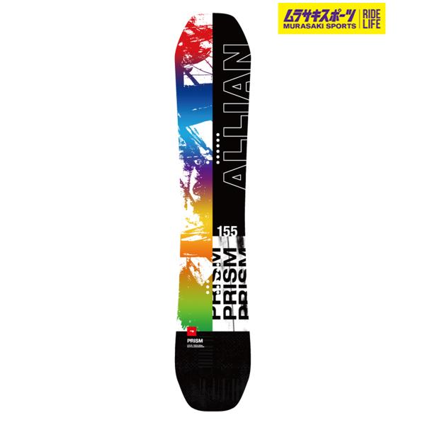 【ALLIAN】アライアンのスノーボードALLIANのベストセラーモデルPRISMは更なる高みを目指し、現代のライディングスタイルに合わせたパーフェクトな１本になりました。コンタクトレングスとウエスト幅を微調整し、ダブルサイドカーブを採用す...