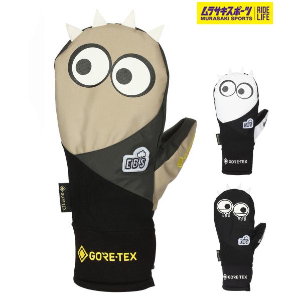 【eb's】エビスのスノーボードグローブ進化系ケモノチャン、ここに降臨。アイコンモデルの“親”にGORE-TEXを搭載し、見た目の可愛さに絶対的な防水・透湿性が加わった最強スペックへとアップグレード。グローブインサートのGORE-TEXが雪...