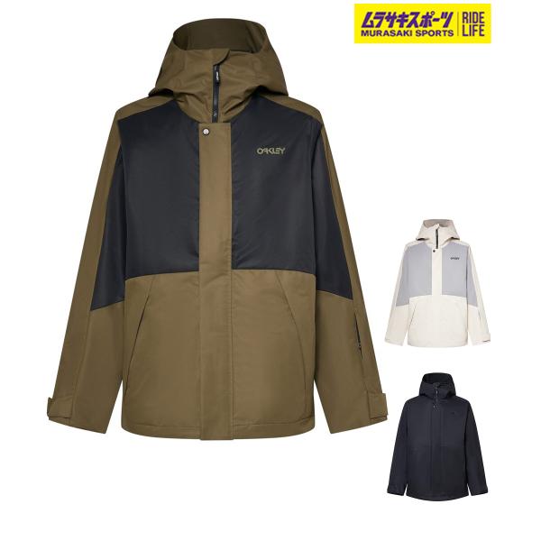 【OAKLEY】オークリーのスノーボードウェア,ジャケット2L FNDry 10K/10K インサレーションジャケットは、FNDryメンブレンが提供する高い防水透湿性10,000mm/10,000g/m2/24h素材を採用。80gのボディ用...