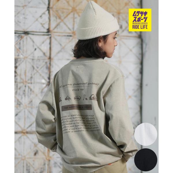 【ロングシーズン大活躍のバックプリントロンT】●着心地の良い膨らみを持つ空紡糸を使用したUSコットン天竺素材の長袖Tシャツ。●左胸ポケットにバブルロゴラベルをあしらい、背中にはQUIKSILVERのヒストリーを彷彿とさせるストーリーと象徴的...