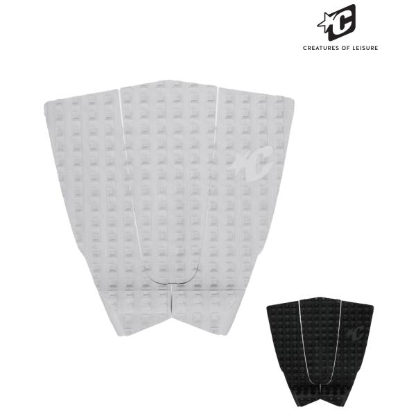 【CREATURES OF LEISURE】クリエーチャーのデッキパッドハリソン・ローチ考案のアーチバーを搭載した3ピースモデル。ナロースワローテールからピンテールまで、様々なボードに対応します。