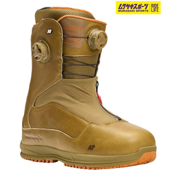 【K2】ケーツーのスノーボードブーツアウターに本革を使用したTARO TAMAI SNOWSURFER。『足裏感覚をより自然に、膝下感覚をより自然に』ビッグエアーのランディングから足を守り、よりパワフルなターンを生み出す為に進化してきたブー...