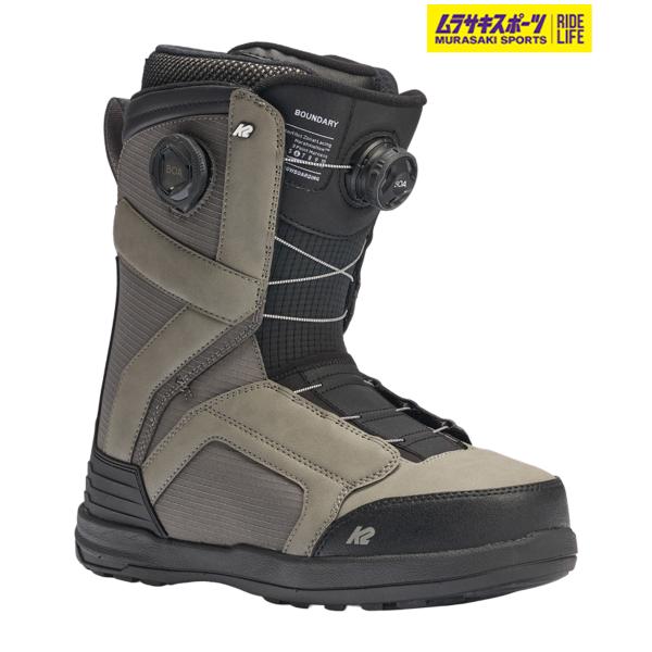 【K2】ケーツーのスノーボードブーツK2 BOUNDARYは、初めて履いたときから愛着が湧くスノーボードブーツ。フレックス、快適性、フィット感を重視した設計で、フリースタイルにもオールマウンテンにもぴったり。BOAフィットシステムのデュアル...