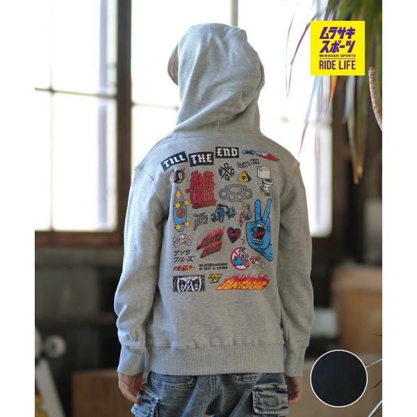 【ストリートの王道、SANTACRUZ】●たくさんのブランドロゴが集結したバックプリントがストリート感爆上げ！●前面のロゴもさりげなくポイントに。●ゆったりとしたシルエットを生かしてワイド目のパンツなどと合わせるのがオススメ。●様々なボトム...