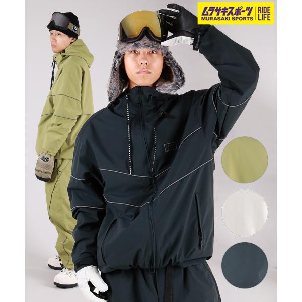 【JACK FROST】ジャックフロストのスノーボードウェア、ジャケットJACK FROST PIPELINE JACKETで、最高の滑りを手に入れませんか？トレンド感抜群のワイドシルエットジャケット。パイピングには再帰反射素材を採用、夜間...