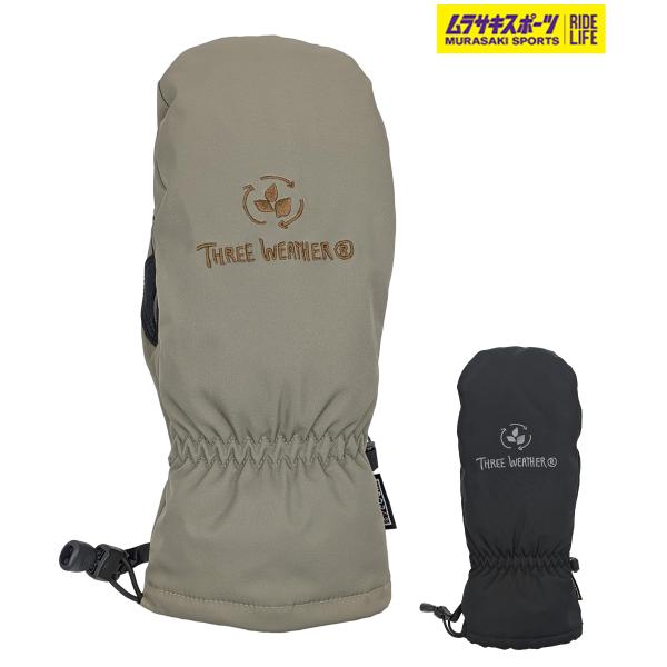 【THREEWEATHER】スリーウェザーのスノーボードグローブ極寒のゲレンデでも指先までしっかり暖かい、THREEWEATHERの高機能オーバーミトン。NASA由来の断熱素材「ETHERMALOFT AEROGEL」が体温を逃さず、驚異的...