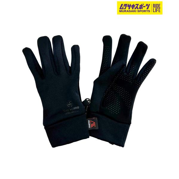【THREE WEATHER】スリーウェザーのインナーグローブ。ポーラーテック社の高機能素材を使用したインナーグローブ。吸水速乾力抜群で、保温性も高く汗冷えなども防いでくれる優れものです。グローブをはめたままでもスマホ操作が可能な仕様です。...