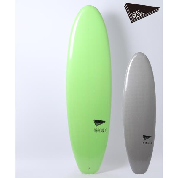 【THREE WEATHER】スリーウェザーのソフトボード。ソフトデッキとソフトフィンが始めてサーフィンされる方やお子様、女性と誰もが安心安全に海で楽しめるモデル。適度なノーズロッカーがテイクオフの基本を押さえ、サーフィンに挑戦したいオスス...