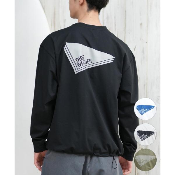 【カジュアルに着こなせる水陸両用の長袖Tシャツ】→こちらの商品はムラサキスポーツ限定商品です。●水陸両用でオーバーサイズの長袖Tシャツ●左チェストとバックにはTHREE WEATHERのロゴをプリント●吸水速乾性に優れた生地を使っているので...