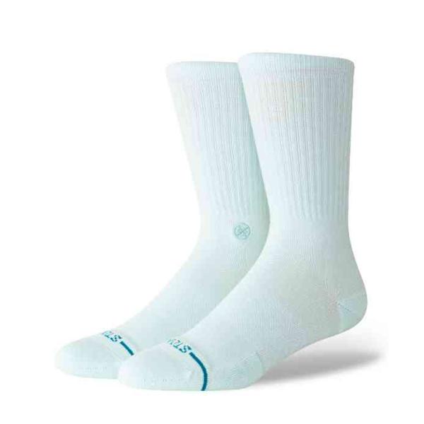 【STANCE(スタンス)人気の無地ソックス。シンプルなものには、さりげない気品があります！】●シンプルベーシックなクルーソックス。●上質のコームドコットンを使用し、通気性が良く、柔らかで滑らかな肌触りを実現。●深いヒールポケットと伸縮性の...