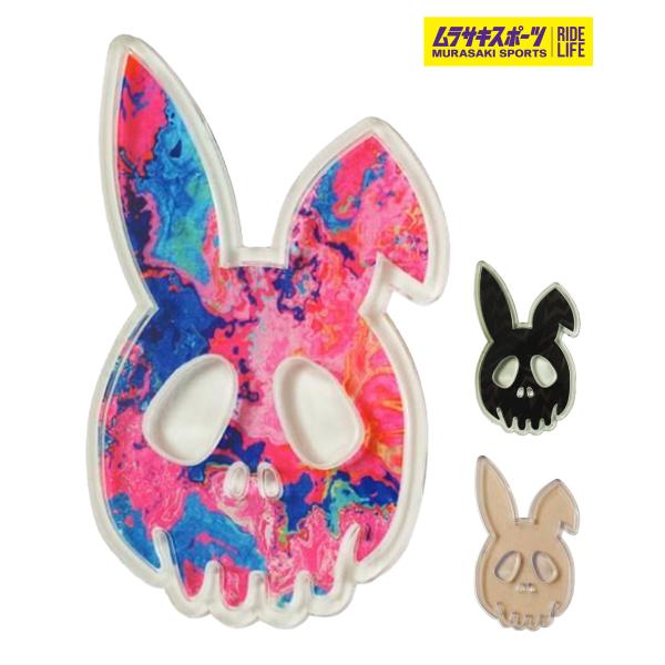 【DEATH LABEL】デスレーベルのスノーボードデッキパッド。ミニバニーモチーフのデザインがボードのワンポイントになります。滑りにくく、ボードの安定性を高めてくれるアイテム。貼り方やアレンジによってお洒落な印象を与えてくれます。≪商品詳...