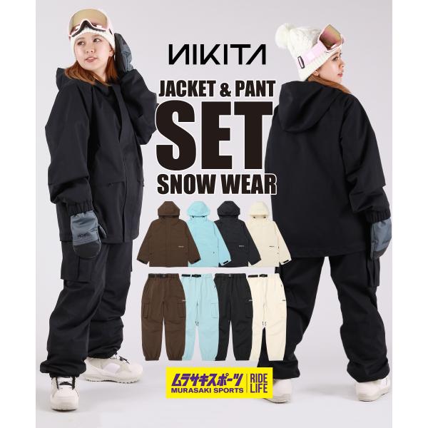 ☆スノーボードウェア 2点セット 上下 NIKITA ニキータ レディース SNOW JACKET SNOW PANTS