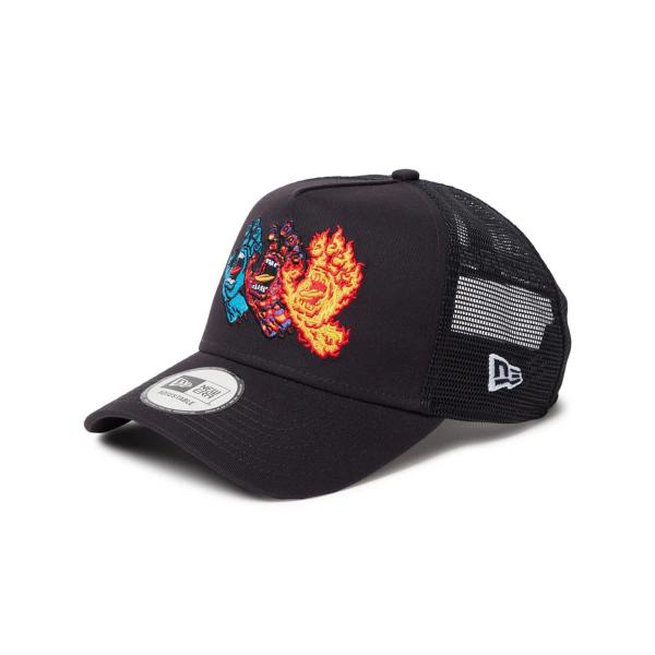 【アメリカを代表するスケートボードブランド、サンタクルーズとのコラボレーションシリーズ】ブランドを象徴するアイコン、「スクリーミングハンド」の3連モデルをフロントパネルに刺繍でレイアウトしたデザイン。●シルエットは9FORTYをベースに、フ...