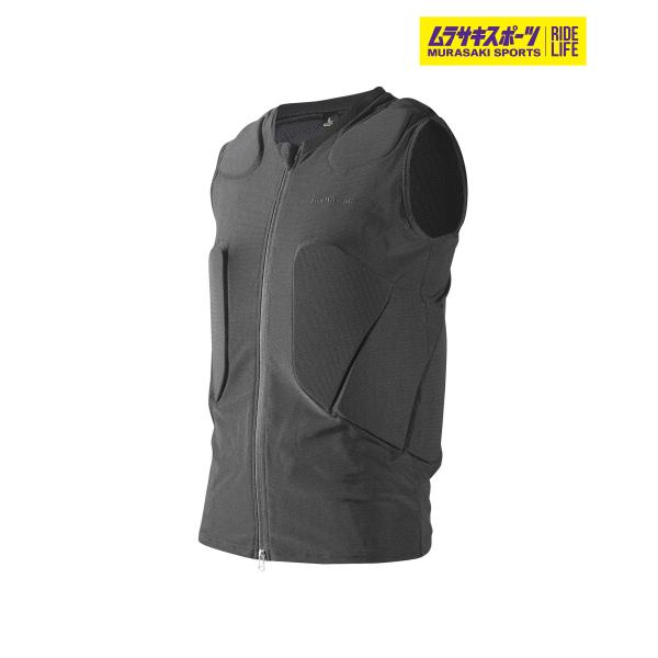 【north peak】ノースピークのスノーボード ボディプロテクター・背中とあばらにはEVA＋NBRの2層構造PADを配置・吸汗速乾性に優れた軽量のメッシュ素材・背中裏PAD面には3Dエアメッシュを採用し蒸れを軽減・着脱性に優れたダブルジ...