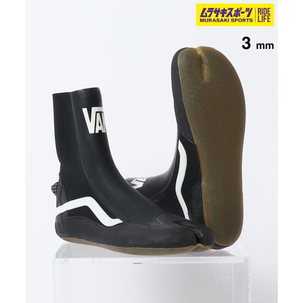 【VANS】バンズのサーフブーツ。スケートシューズの感覚をそのままサーフブーツに落とし込んだ次世代モデル。優れたボードフィールとグリップ力で、まるで素足感覚のライディングを実現します。3mmネオプレーン素材と抗菌ライニングで快適性も抜群。ユ...