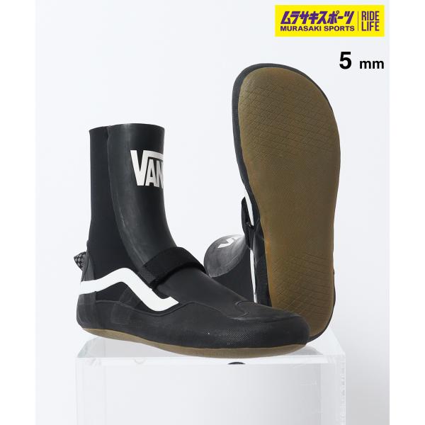 【VANS】バンズのサーフブーツ。VANSらしいスケートシューズのDNAを継承しながら、5mm厚でさらに高い保温性を実現したサーフブーツ。冷たい海でも足先をしっかり守り、集中力を途切れさせません。ボードフィールとグリップ力はそのままに、抗菌...