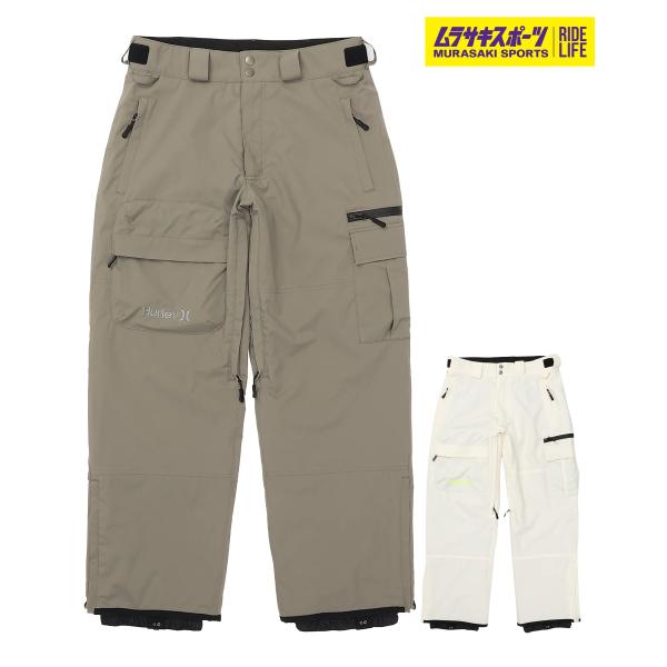 【HURLEY】ハーレーのスノーボードウェアパンツです。雪山の厳しさを味方につけ、自由に、そしてスタイリッシュに楽しみたい方へ向けたスノーパンツ。機能性だけにとどまらず、デザインでも楽しさをプラスする一着です。冬の山々に立ち向かうために生ま...