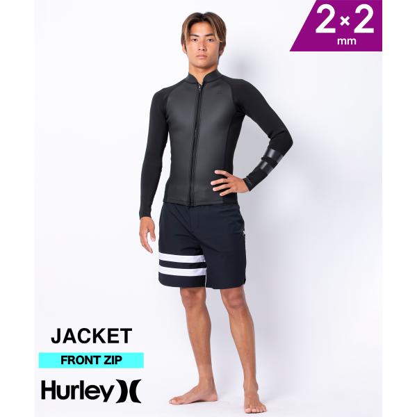 【Hurley】ハーレーのロングジャケット動体裁断理論に基づく理想的なパネルパターンでサーファーのパフォーマンスを妨げることなく、最大限に発揮できるようにサポートいたします。より柔らかく包み込むような着心地になりました。またラバーとジャージ...