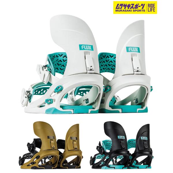 【FLUX】フラックスのスノーボードバインディング高い速度域でのトリックやカービングでのスタイルに特化したモデル。新設計Twistハイバックは内側が極限まで膝を入れやすい可動域、外側はノーズ/テールへの反応を出すためのねじれ形状。新素材CL...