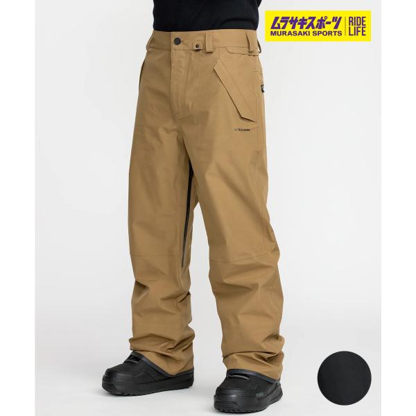 【VOLCOM】ボルコムのスノーボードウェアGORE-TEX Recycled 3-Layer + PFAS Freeが、どんな悪天候でも強力なプロテクションを提供します。Fully Taped Seams加工により、縫い目からの水侵入を完...