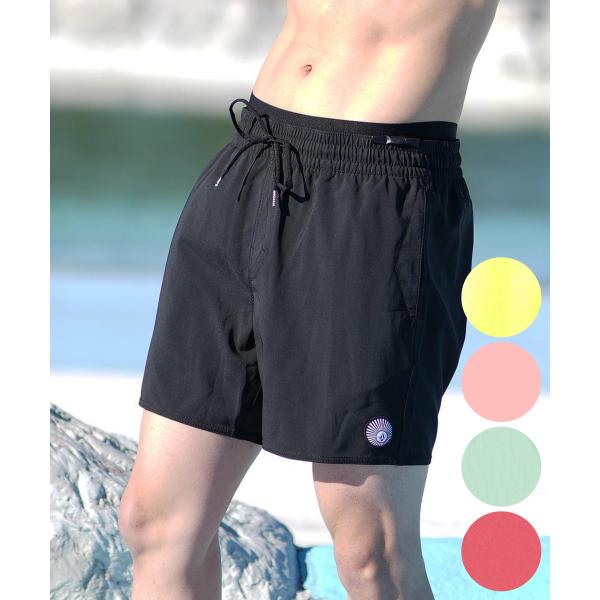 【夏のサマースタイルにぴったりなショート丈ボードショーツ】●16インチ●ウエストゴム＆ドローコード●サイドポケット●左裾にストーンマークワッペン◆おすすめコーディネート夏らしいカラーバリエーションの水陸両用ショーツ。シンプルなデザインなので...