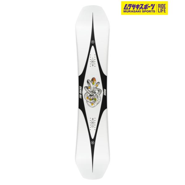 【RIDE】ライドのスノーボードZEROは乗る人を選ばない非対称ユニセックスモデル。Asymmetrical Quadratic SidecutとTwin Standard Camberの組み合わせで、誰でもどこでも楽しむことができます。往...