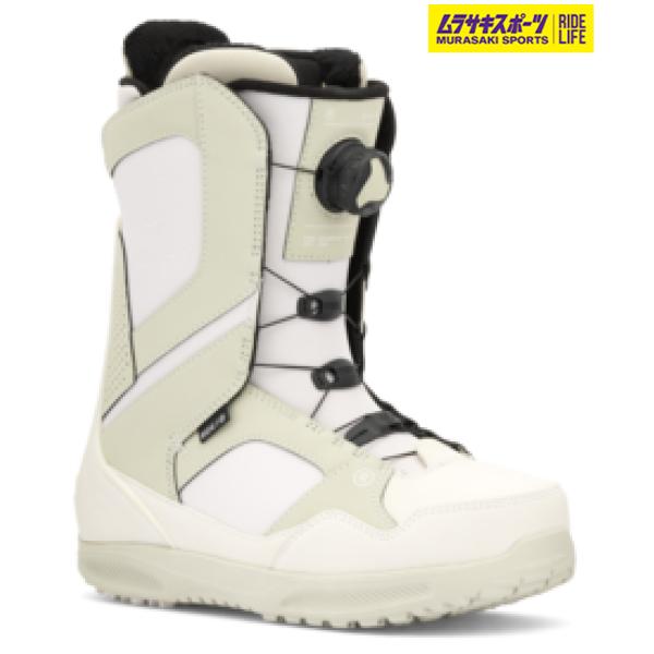 【RIDE】ライドのスノーボードブーツSageは、快適さと使いやすさを追求して作られています。このブーツはどこへでも履いていけ、一日中足を暖かく快適に保ちます。Intuition Plush Foam LinersとH4 BOACoiler...