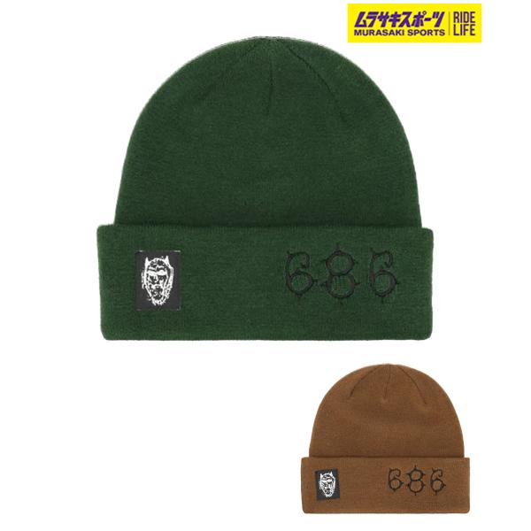 【686】シックスエイトシックスのスノーボード、ビーニーゲレンデでも街中でも、最高のスタイルでキメたいあなたへ。686 COOPER BEANIE、登場です！100%アクリルニットの柔らかな肌触りは、想像以上に心地良い。長時間被っていてもス...