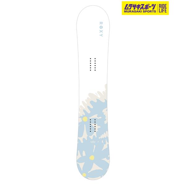 【ROXY】ロキシーのスノーボードマーヴィン・デザインのボードで、フレンドリーなソフトフレックス、ツインジオメトリー、Magne-Tractionで予測可能なコントロールを実現している。イージーライズのコンターは足元がフラットで、ノーズとテ...