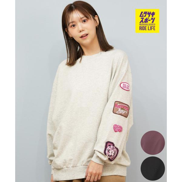 【ビッグシルエットで抜け感を演出できるヴィンテージライクスウェット】●ワッペンを左袖に並べたヴィンテージ &amp; リメイク感のあるデザイン。●それぞれのワッペンは CRUISERSのコレクション内のグラフィックやメッセージをモチーフにし...