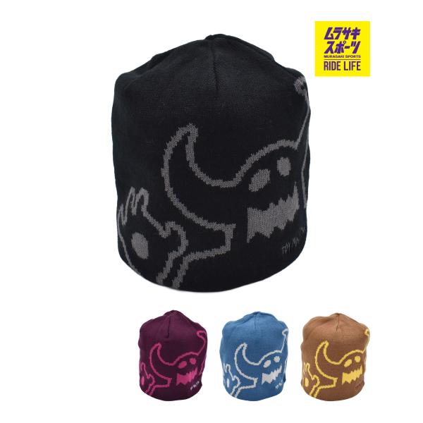 【リバーシブルの2WAYビーニー】●トイモンスターのジャガード面とマルチストライプ面で両方着用可能。　●ルーズすぎないサイズ感で程よいボリュームが出ます。≪商品詳細≫■素材■アクリル100%■サイズ目安■高さ：22.5cm 頭周り：52〜cm