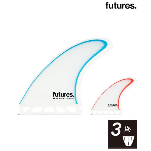 【FUTURE】フューチャーフィンイーサンが全CTイベントで使用する信頼のスラスター。長年のテストと改良を経て完成した、本人愛用のメインフィンセットです。安定したフレックスを実現するソリッドファイバーグラス構造で、安定感とコントロール性を両...