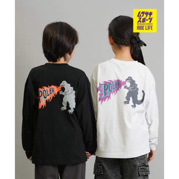 【様々なライフスタイルをミックスした個性的なアイテムを展開】●インパクト大のバックプリントが配されたロンT。●フロントはシンプルに胸にロゴをデザイン。≪商品詳細≫■素材■コットン100%■サイズ目安■【130cm】着丈：50.5cm 身幅：...