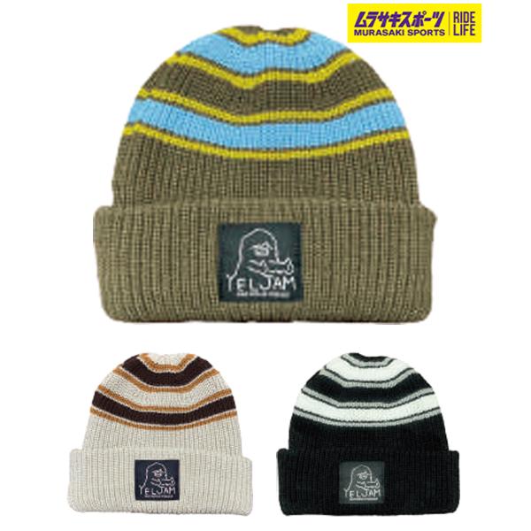 【YELJAM】イエロージャムのスノーボード、ビーニーいつものスタイルに、ちょっとした遊び心を。YELJAMから、ユニークな切り替えデザインが魅力のビーニーが登場。頭の上半分にだけ大胆なボーダーを配置した、他にはないデザインが視線を集めます...