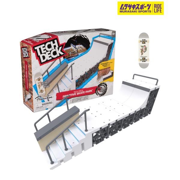 【TECH DECK】テッキデッキ フィンガーボード パーク(ユビスケ セクション)世界中で人気のフィンガーボードブランド「TECH DECK（テックデッキ）」から、PRIMITIVE（プリミティブ）デザインのスケートパークセットが登場！リ...