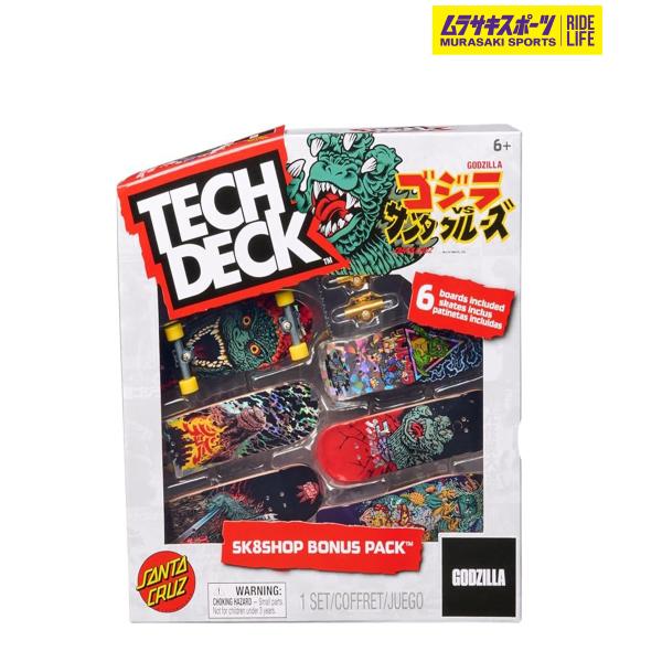 【TECH DECK】テッキデッキ フィンガーボード セット(ユビスケ)世界中で人気のフィンガーボードブランド TECH DECK（テックデッキ） から、日本が誇る怪獣「ゴジラ（GODZILLA）」とコラボレーションした特別仕様のボーナスパ...