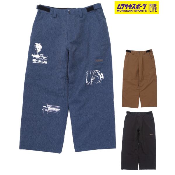 【NOMADIK】ノマディックのスノーボードウェアNOMADIKのパンツは、3LAYER STRETCH NYLONを採用し、動きやすさと快適さを追求したリラックスフィット。耐水圧20,000mm、透湿性10,000g/m2というハイスペッ...