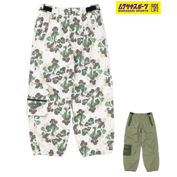 【NOMADIK】ノマディックのスノーボードウェアNOMADIKのパンツは、3LAYER STRETCH NYLONを採用し、動きやすさと快適さを追求したリラックスフィット。耐水圧20,000mm、透湿性10,000g/m2というハイスペッ...