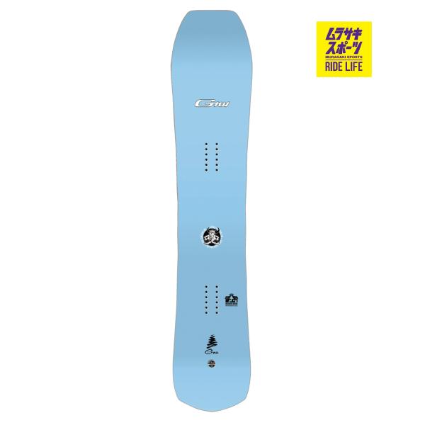 【GNU】グヌーのスノーボードです。グレムリン。リフトやバーでより多くの注目を集めたい上級スノーボーダーのためのワンボードクイーバー（これ一本で全てこなせる板）。「GREMLIN」は、パウダーから圧雪バーンまで、山全体を遊び尽くすために生ま...