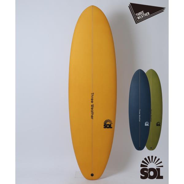 【THREE WEATHER】スリーウェザーのミッドボード。安定性・スピード・操作性のすべてを高次元で融合した、完成度の高いミッドレングスサーフボードです。波をスムーズに捉え、カービングターンでフェイスを自由自在に駆け抜ける感覚は、まるでボ...