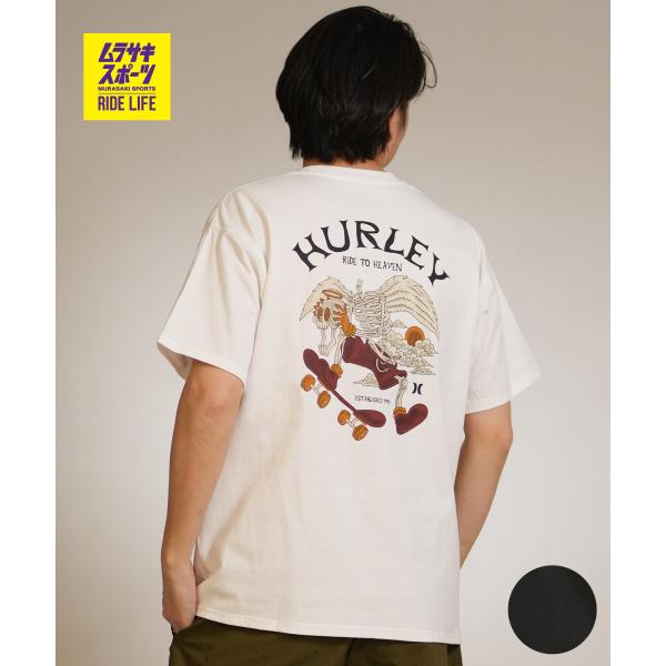 【バックのスカルプリントが特徴的な半袖Tシャツ。】●バックにブランドロゴとスカルがスケートボードに乗ったデザインをプリントした目を惹くTシャツ。●どんなボトムスとも合わせやすいブラック・ホワイトの２カラー展開。●高身長の方でも着用できるゆっ...