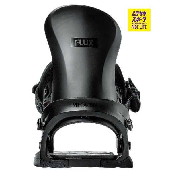 【FLUX】フラックスのバインディングです。「The premium model pursuing lightness and response（軽さとレスポンスを追求したプレミアムモデル）」。MFプログラムが導き出した、SRの進化形。SR...