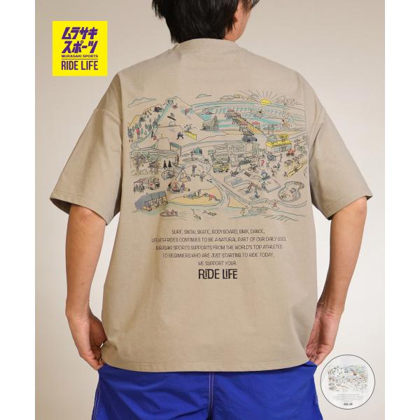 【バックプリントが目を引く！主役になる半袖Tシャツ】→こちらの商品はムラサキスポーツ限定商品です。●ムラサキスポーツの掲げるRIDE LIFEを表現したデザインTシャツ●胸にムラサキスポーツのロゴで特別感アップ≪商品詳細≫■素材■ポリエステ...