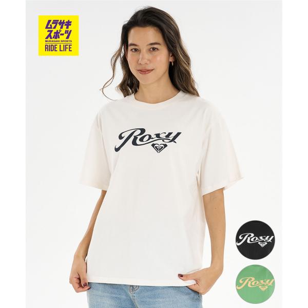 【柔らかな風合いのコットン100パーセント素材を採用した半袖Tシャツ】●ゆったりとしたシルエットに、フロントのチア風のROXYロゴグラフィックがアクセント。●背面首元にもさりげなくROXYハート刺繍を配した、シンプルながらも細部までこだわっ...