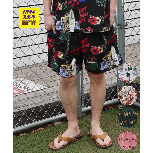 【リラックスシルエットのボディに、ヴィンテージハワイアンを彷彿させるハーフパンツ。】●“街でも海でも着られるアートピース”として仕上げています。●肌触りの良い軽量素材の4wayストレッチを使用し、夏場でもストレスなく着用できる快適性を確保。...