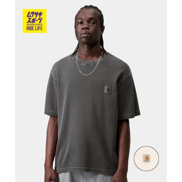 【ショートスリーブネルソンワッフルTシャツは、人気のあるネルソンシリーズのワッフル素材Tシャツです】●ヘビーウェイトコットンワッフル生地を使用し、ゆったりとしたシルエットに仕上げられています。●ガーメントダイ加工を施すことで、柔らかな肌触り...