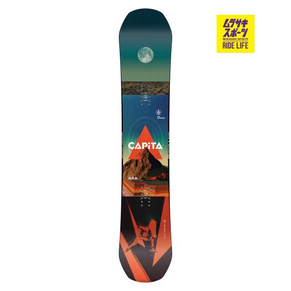 【CAPITA】キャピタのスノーボードです。スノーボードの完成形。 世界で最も売れ、最も賞を獲った「絶対王者」。「最初の一本」から「プロの相棒」まで。D.O.A.（ディーオーエー）は、スノーボードに求められる全ての要素を黄金比でブレンドした...
