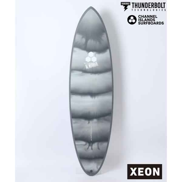 【THUNDERBOLT】サンダーボルトのサーフボード。アルがリンコンでの経験から生み出した、ロングのパドル力 × ショートの反応性を融合したハイブリッドモデル。名作「M13」をベースに、アウトラインを広げレールをマイルドに調整。パドル力と...